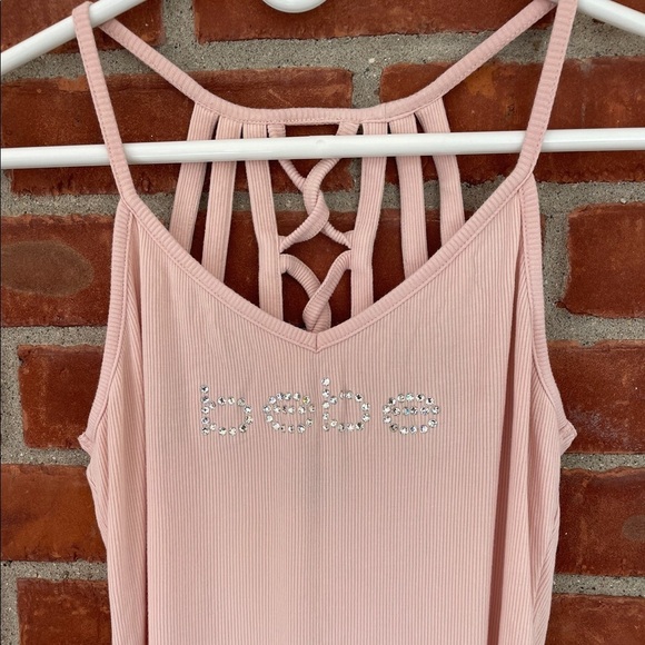bebe | Tops | Vintage Pink Bebe Ribbed Tank | Poshmark
